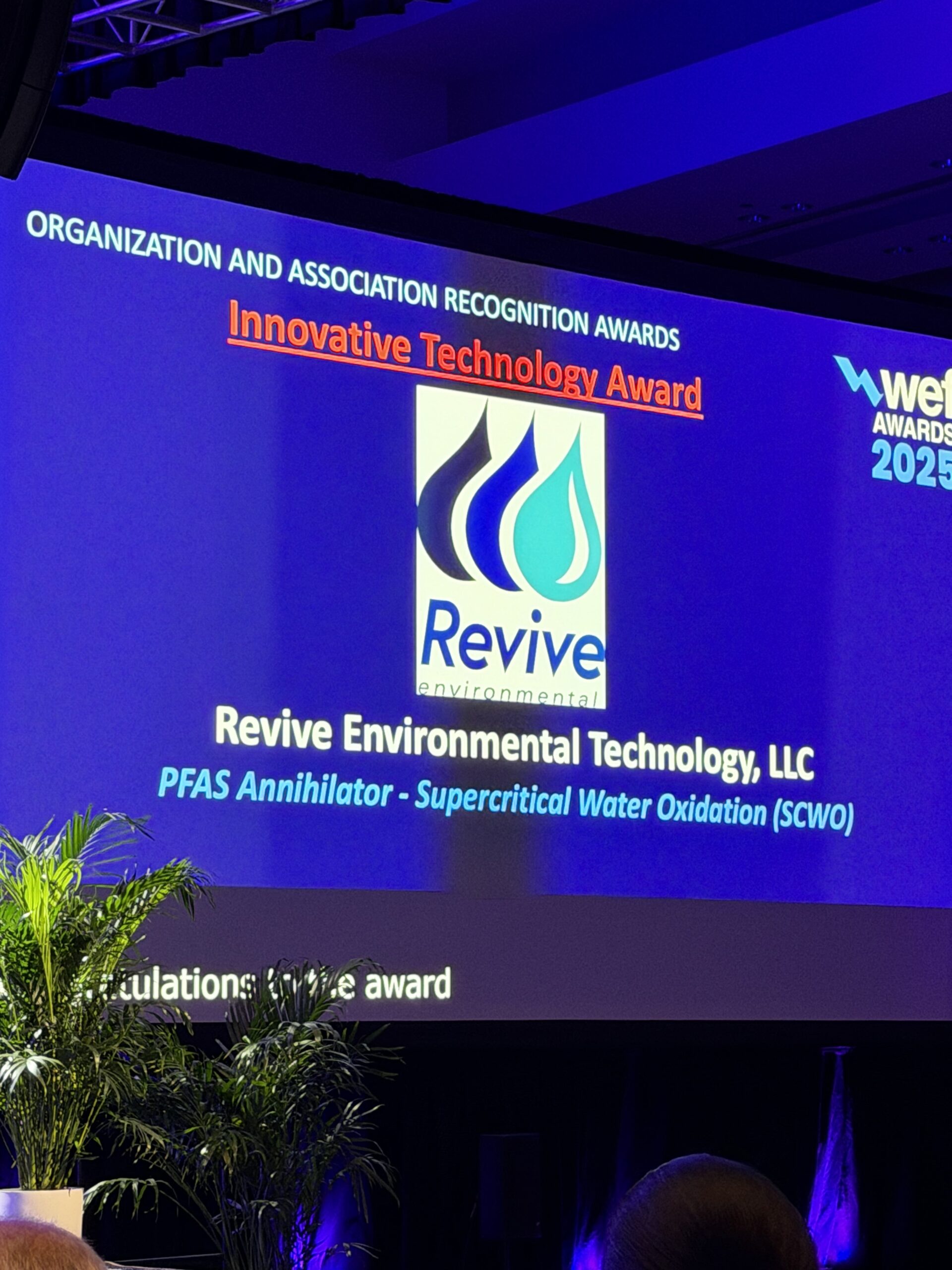 Press Release: Revive Environmental Wins Innovative Technology Award